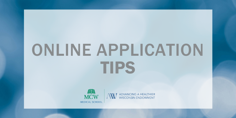 Online Application Tips